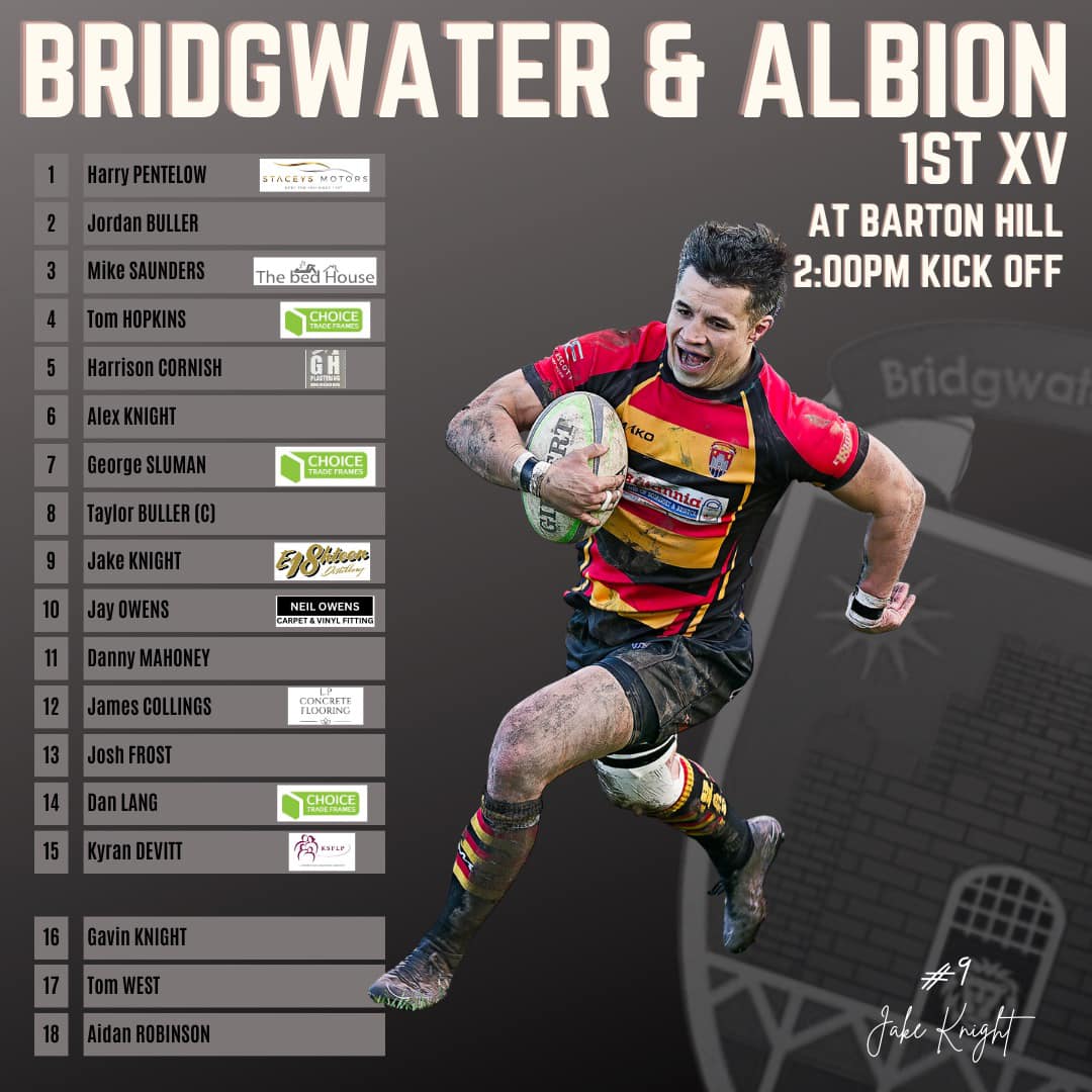 Barton Hill RFC 7 - 28 Bridgwater & Albion RFC - Bridgwater Rugby ...