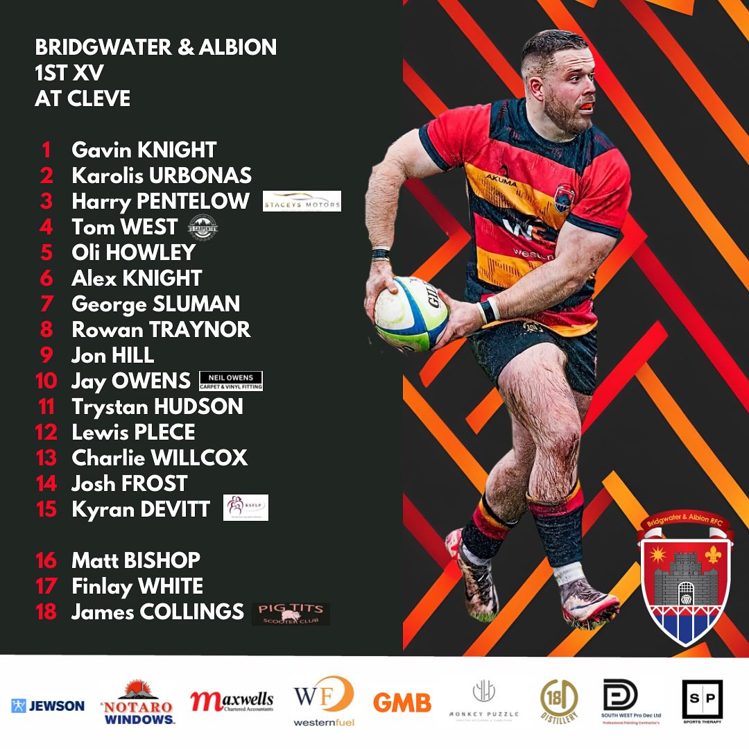 Cleve RFC 68- 22 Bridgwater & Albion RFC - Bridgwater Rugby ...